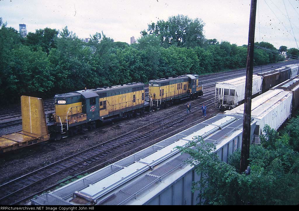 Jim Hinshaw photo of CNW East Mpls Yard